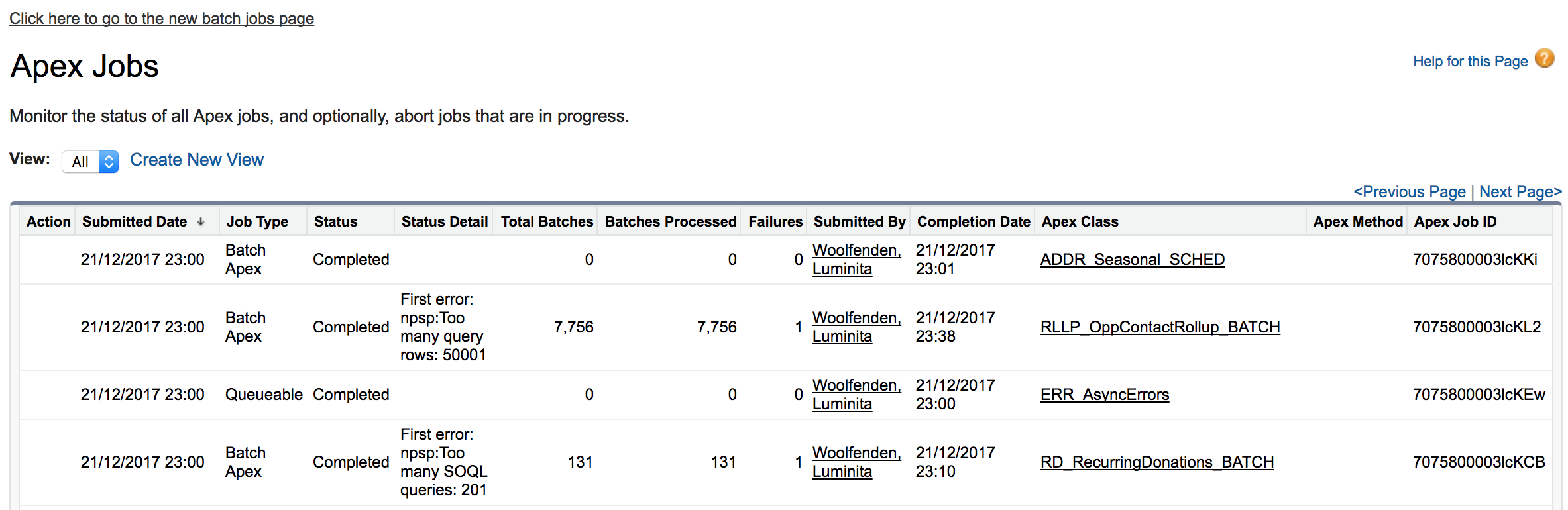 First error: npsp:Too many query rows: 50001 · Issue #2893 · SalesforceFoundation/NPSP · GitHub