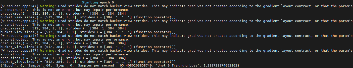 Warning: Grad strides do not match bucket view strides. This may ...