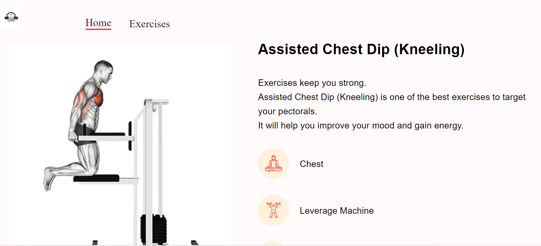 GitHub - bbobohang/Gym-Buddy: Gym exercises application built using ...