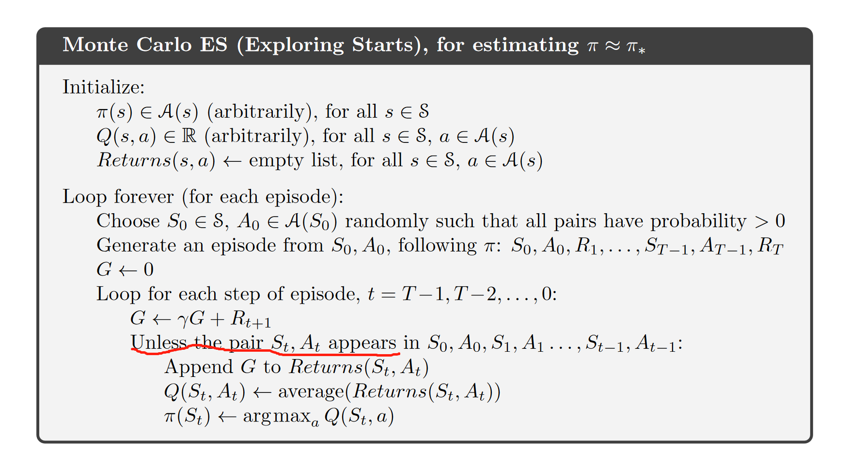 伪代码错误 · Issue #94 · datawhalechina/easy-rl · GitHub