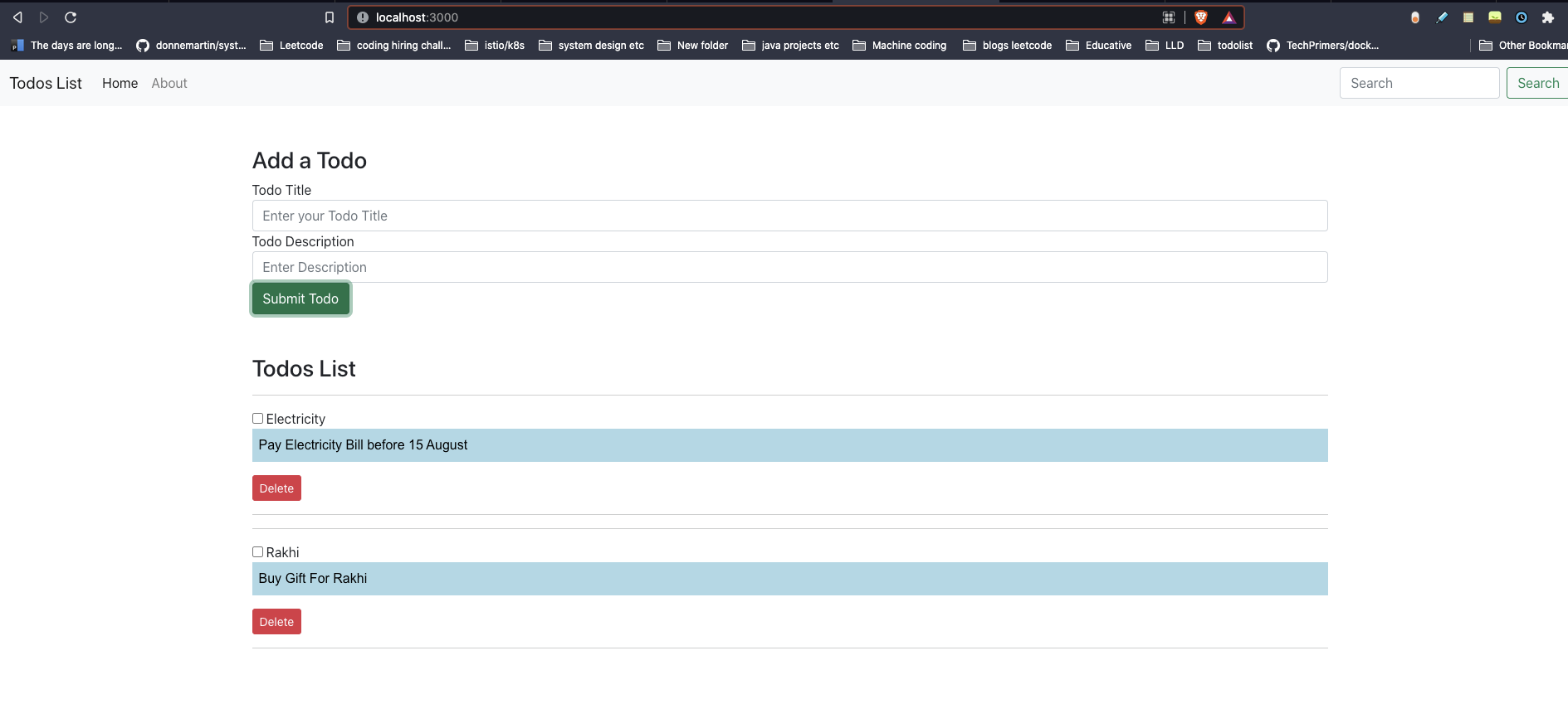 GitHub - dikshitgupta/TodoApplication
