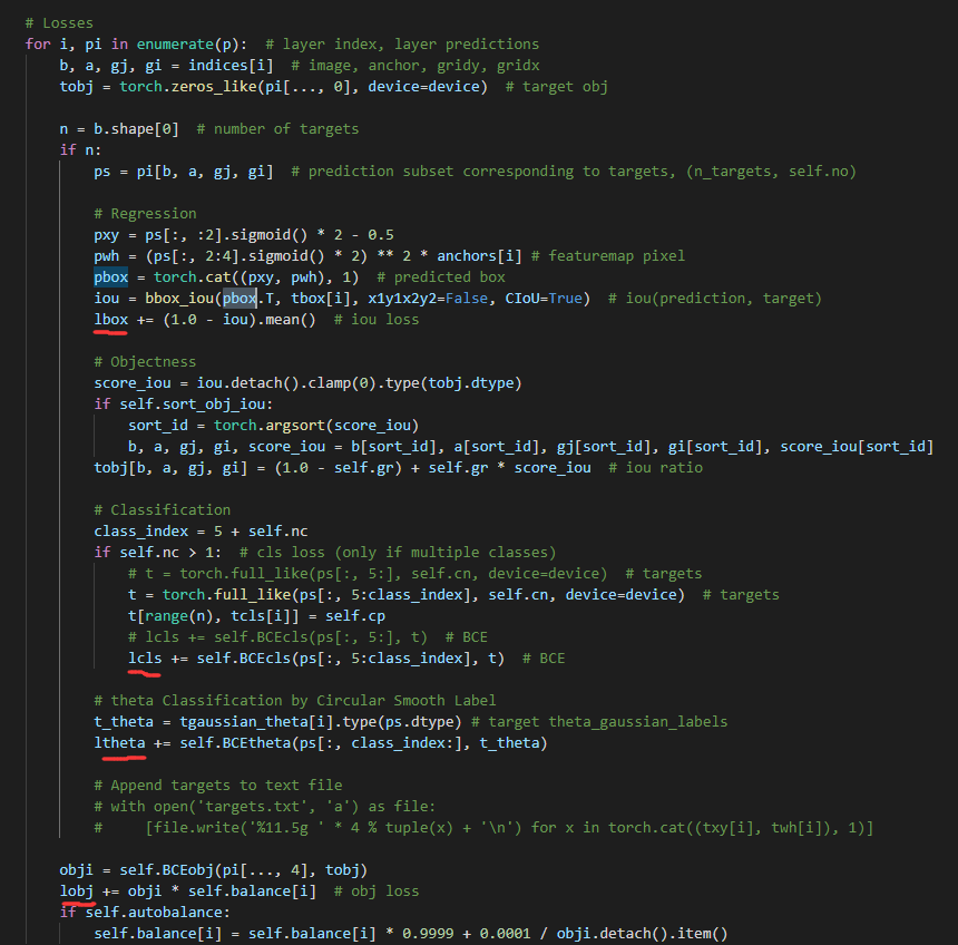 Loss Function · Issue #346 · hukaixuan19970627/yolov5_obb · GitHub