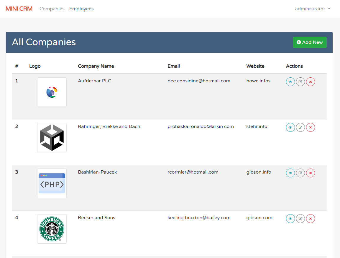 GitHub - vrbin90s/laravel-mini-CRM: This is a Demo version of my mini ...