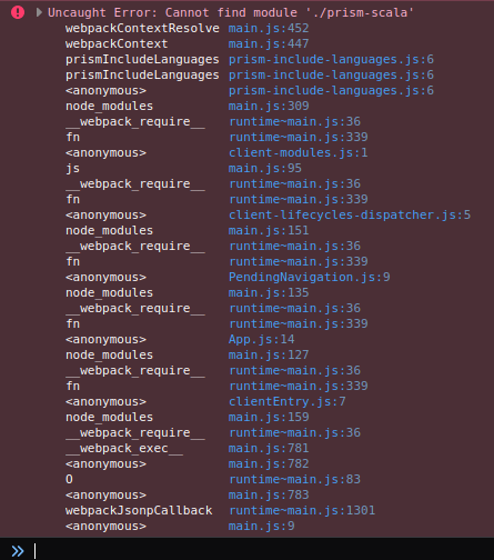 Trouble with adding Scala language for syntax highligh · Issue #4799 · facebook/docusaurus · GitHub