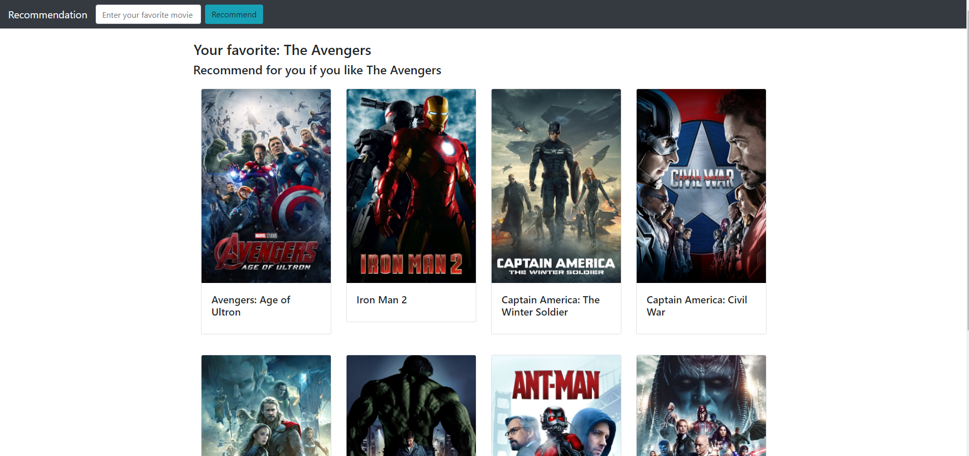 GitHub - ddlg3003/MachineLearningProject: Basic Movie Recommendation web