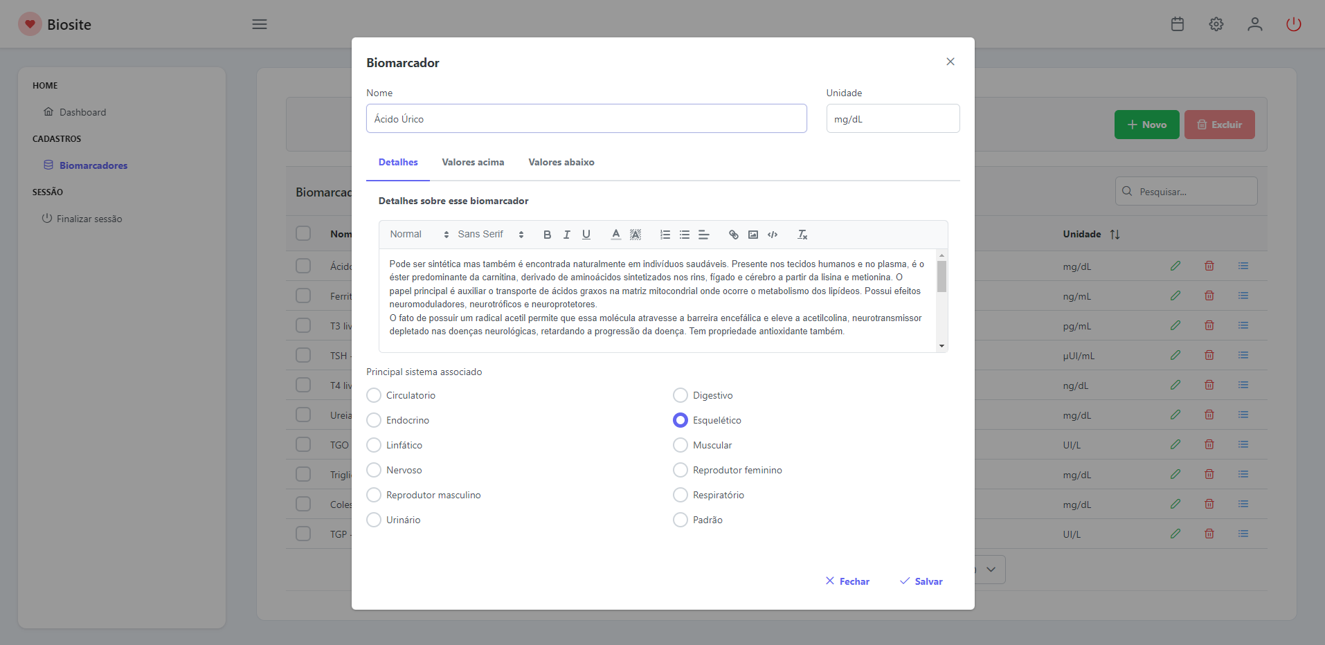 GitHub - carlosrogerioinfo/biosite-project-frontend: Frontend em ...