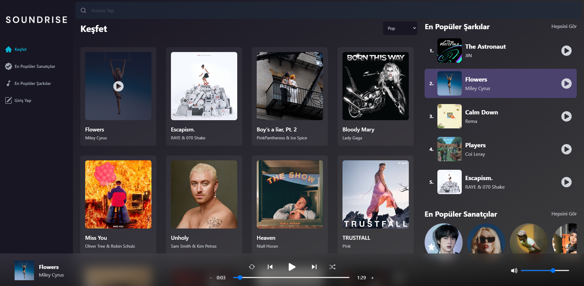 GitHub - YusufTurken11/Soundrise-Music-App-React