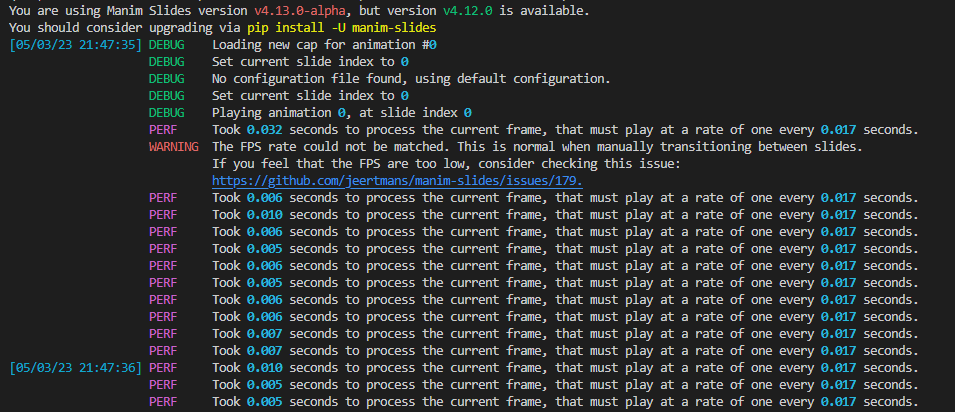 [BUG] Low FPS on Windows · Issue #179 · jeertmans/manim-slides · GitHub