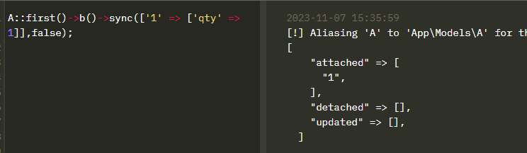 bug: eloquent sync(), syncWithPivotValues(), syncWithoutDetaching() return auto convert to int ...