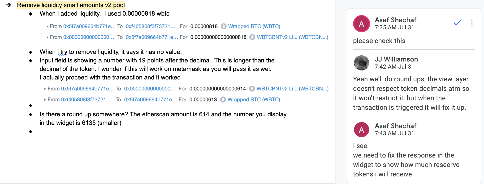 Remove liquidity small amounts v2 pool · Issue #6 · bancorprotocol/webapp · GitHub
