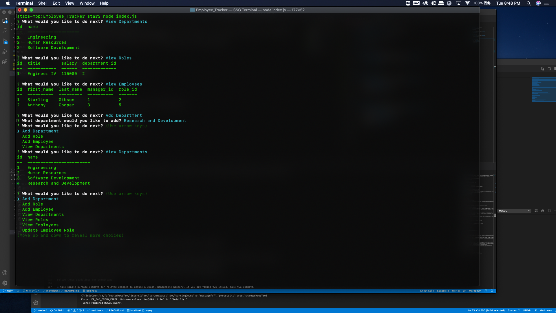 GitHub - Star-Gibson/Employee_Tracker