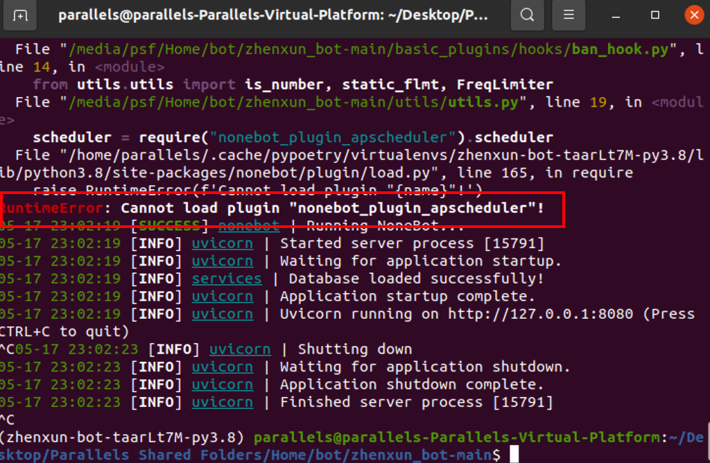 关于插件nonebot_plugin_apscheduler加载失败 · Issue #201 · zhenxun-org/zhenxun_bot · GitHub