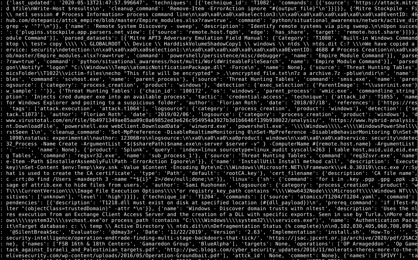 Failed to run the reporting module MITRE_TTPS · Issue #383 · kevoreilly/CAPEv2 · GitHub