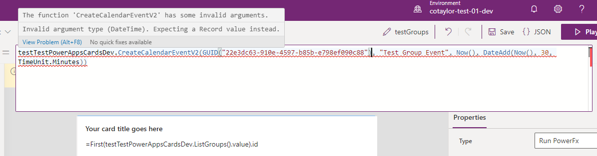 Office 365 Groups: Error providing date time input parameters · Issue #2046 · microsoft/Power-Fx ...