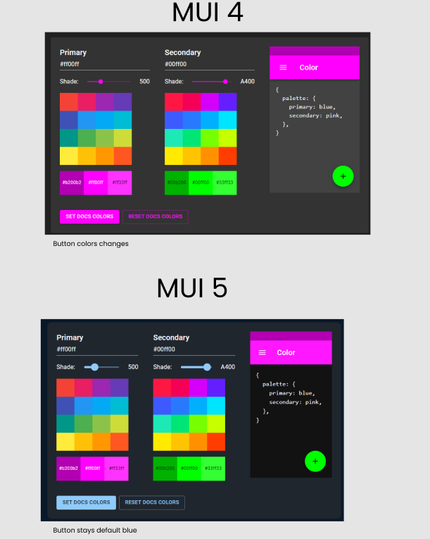 Playground "Set Colors" doesn't seem to work · Issue #28708 · mui/material-ui · GitHub