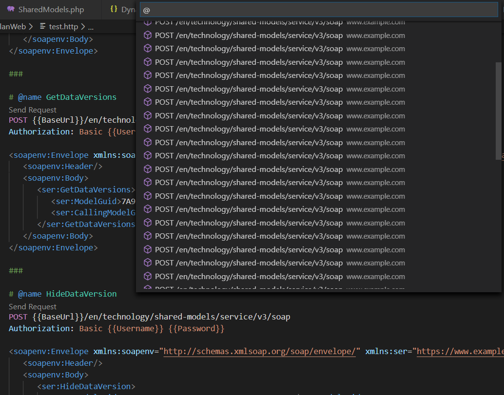Show request name in symbol list · Issue #461 · Huachao/vscode-restclient · GitHub
