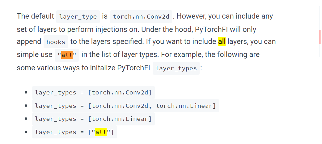 Bug : layer_types = ['all'] doesn't work well and some wishes · Issue #65 · pytorchfi/pytorchfi ...