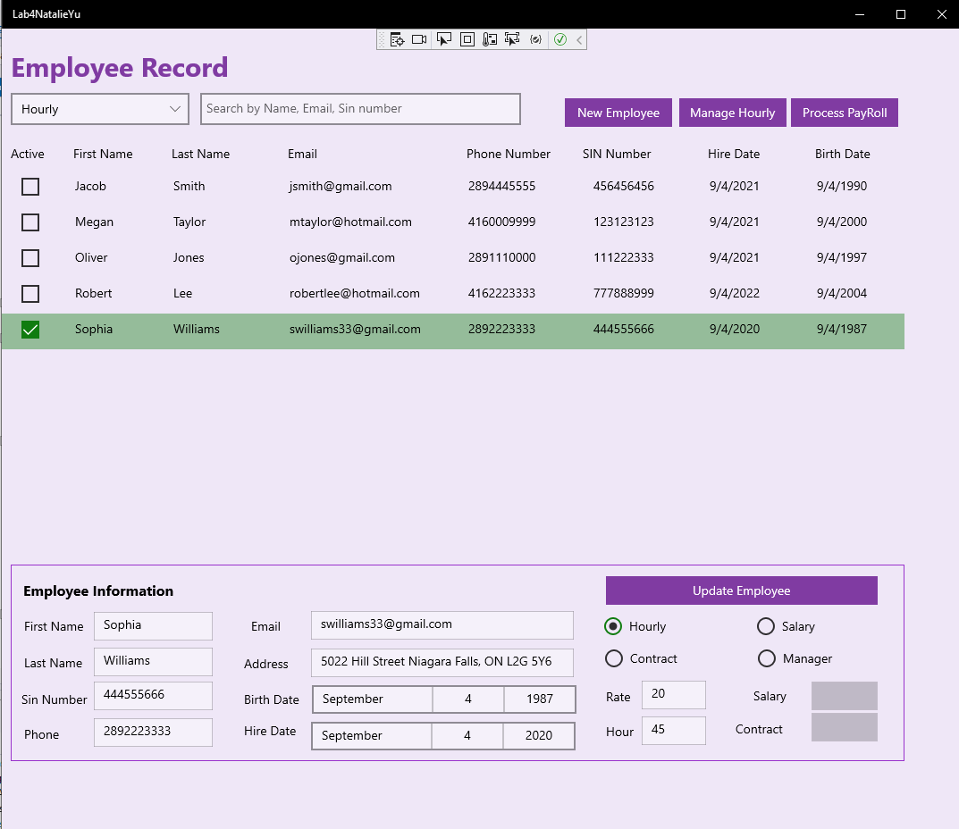 GitHub - natalieyu30/Employees_control: Make employees Hourly, Salary ...