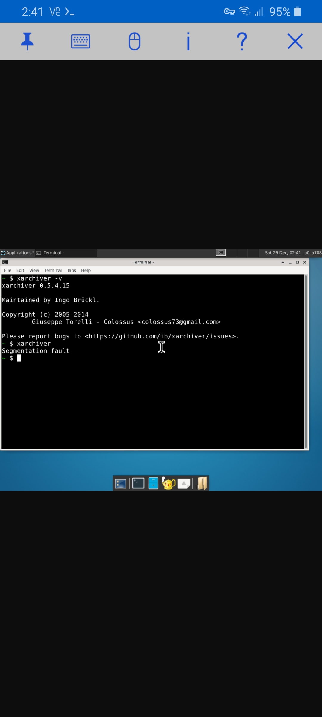 Xarchiver Segmentation Fault · Issue #246 · termux/x11-packages · GitHub