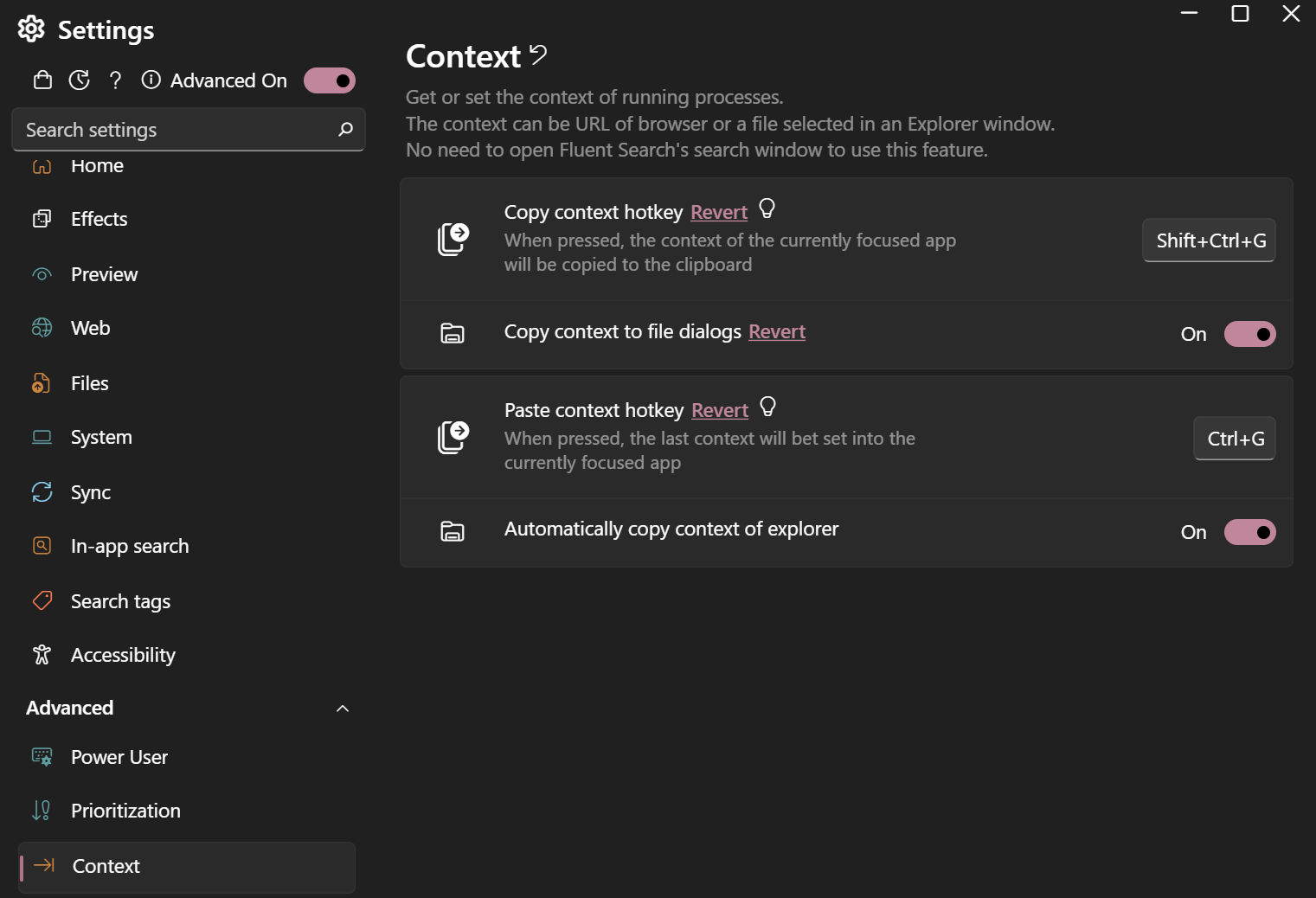 Can not copy the Context when using total commander · Issue #540 · adirh3/Fluent-Search · GitHub