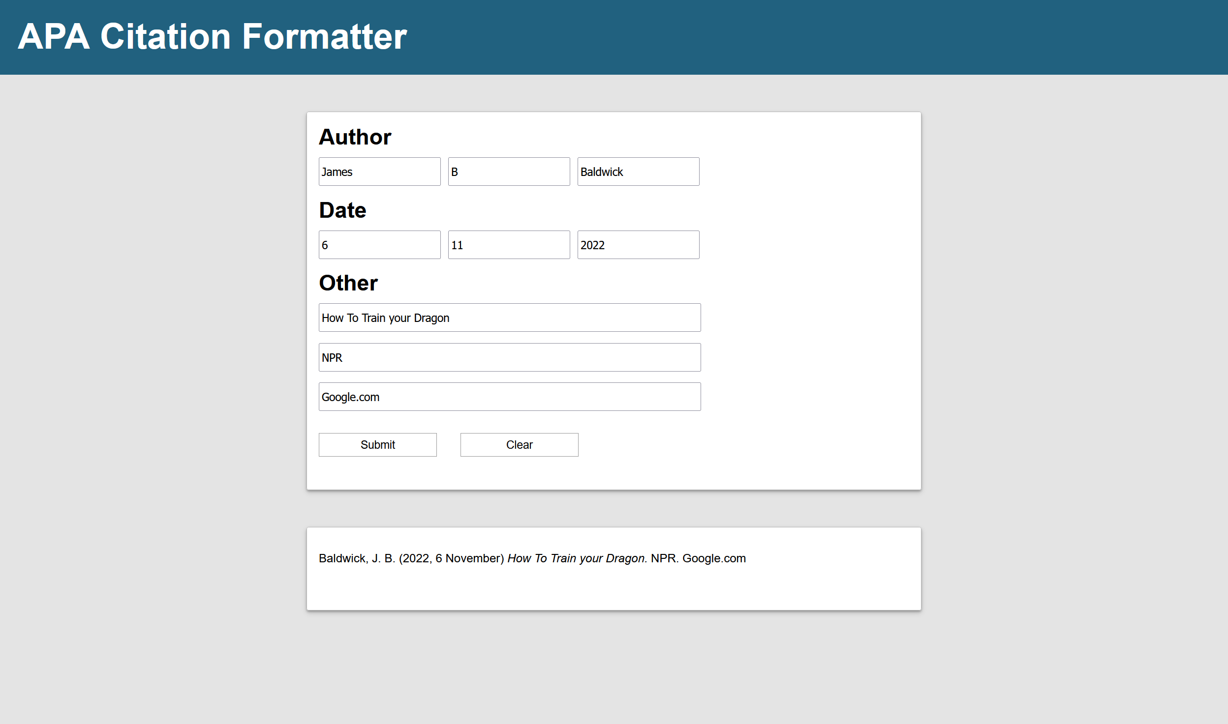 GitHub - Optiplexed/APA-Citation-Helper: 2022 Pyra Hackathon Project by ...