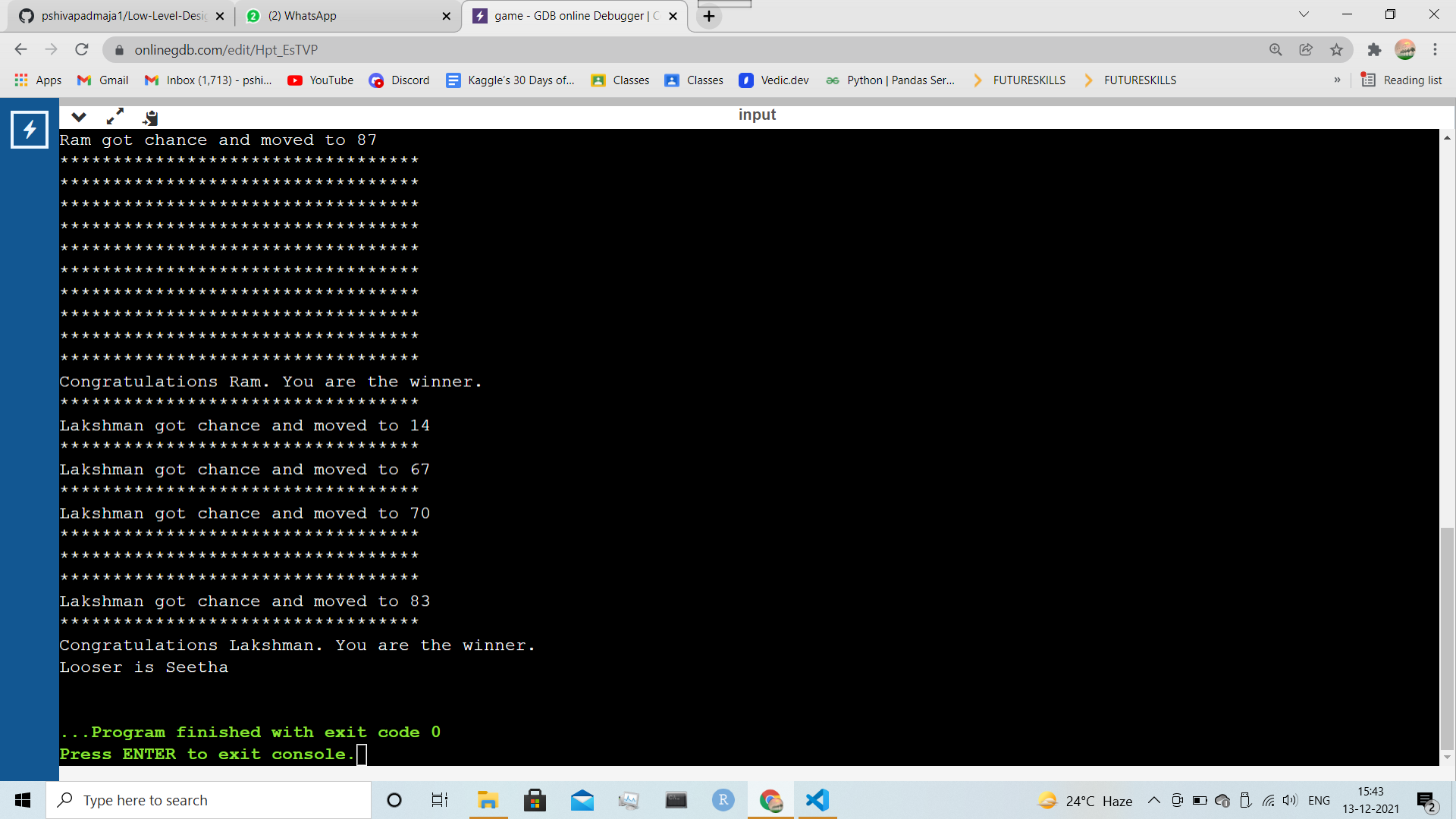 GitHub - pshivapadmaja1/Low-Level-Design---Snakes-and-Ladders-Game