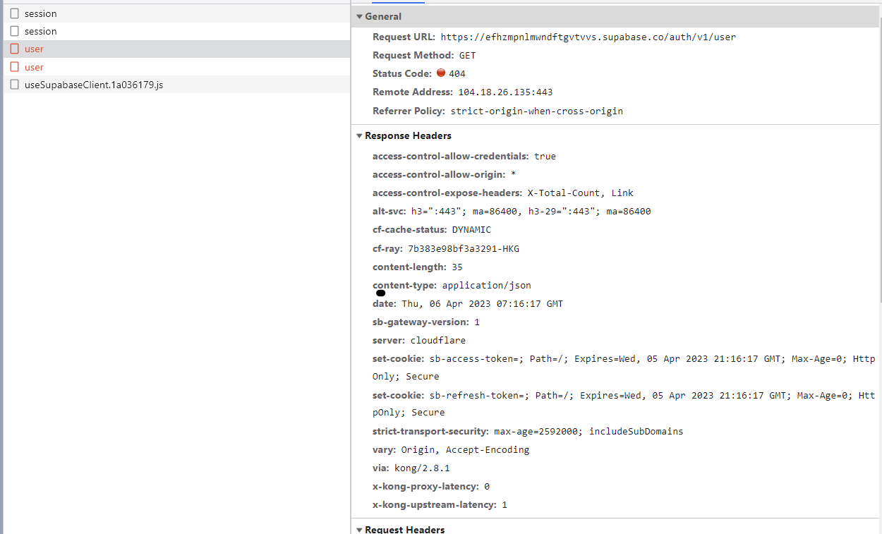 It will lose the login status once deleted the auth user · Issue #176 · nuxt-modules/supabase ...