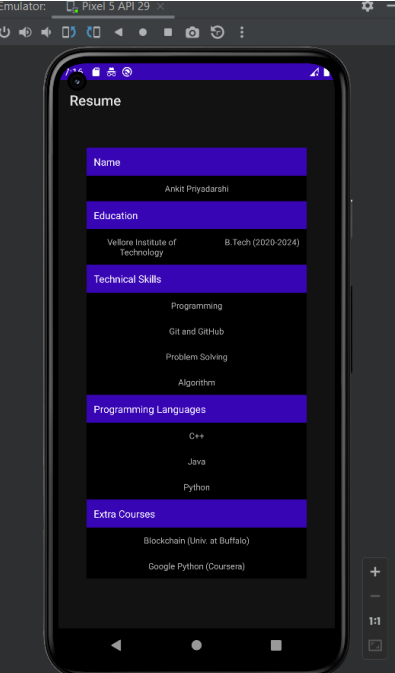 GitHub - ankitpriyadarshii/Resume-Using-Android-Studio: This is a ...