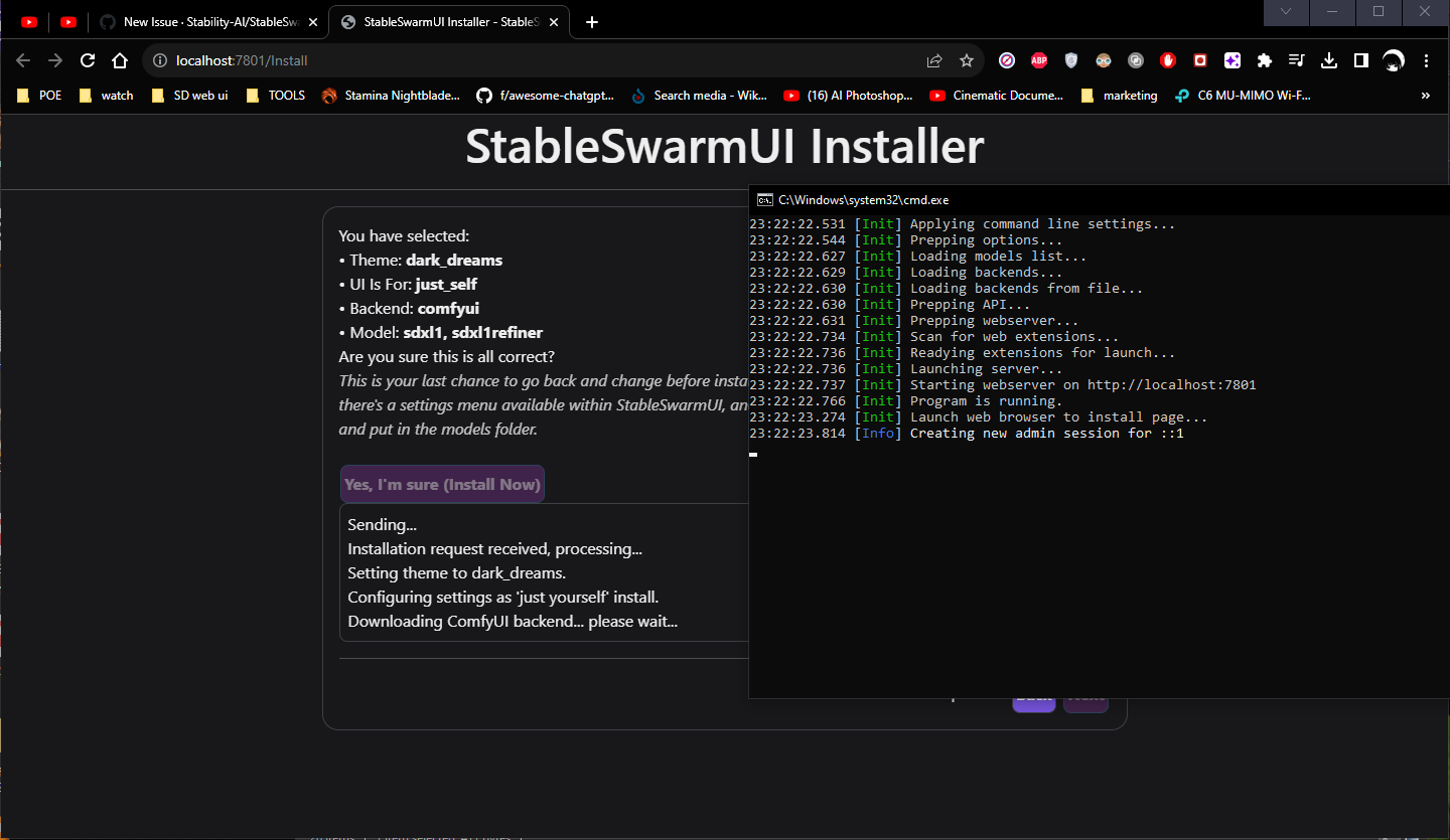 cant get it to work. · Issue #21 · Stability-AI/StableSwarmUI · GitHub