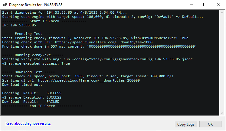 مشکل اسکن در ویندوز · Issue #381 · MortezaBashsiz/CFScanner · GitHub