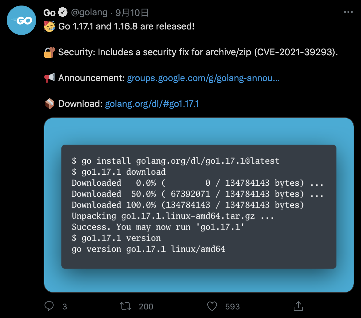 Go 1171 And 1168 Has Been Released · Issue 194 · Syndbggoenv · Github