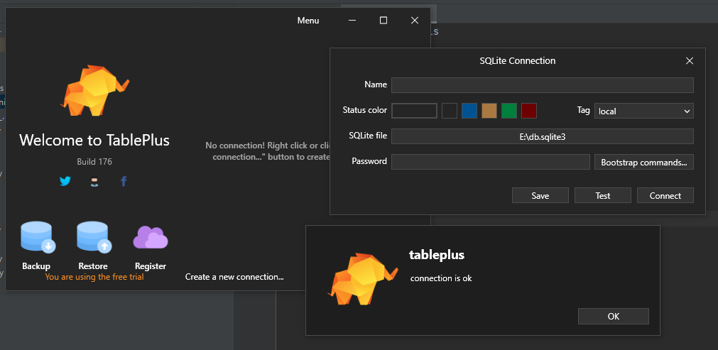 Driver Error with SQLite files, but the real problem is space caracters... · Issue #438 ...