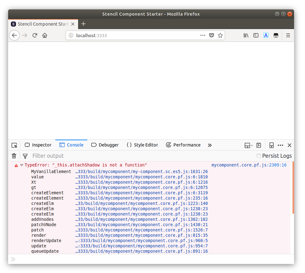 Putting vanilla web components using Shadow DOM in a Stencil app fails on Firefox · Issue #1047 ...