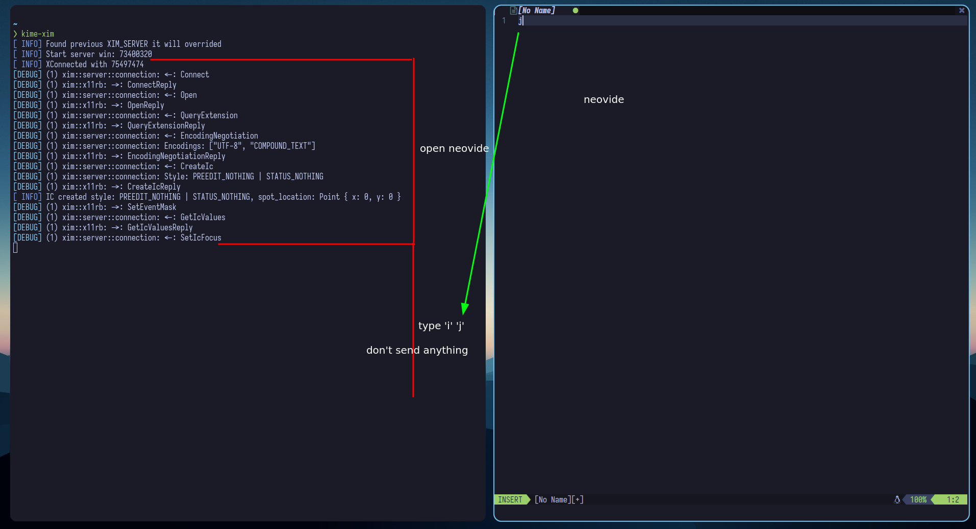 Neovide should send key strokes along with cursor position to the ime ...