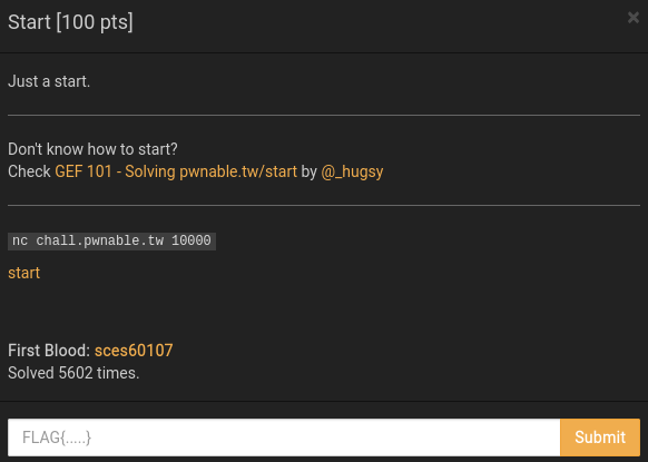 GitHub - m3dium/pwn.tw_start