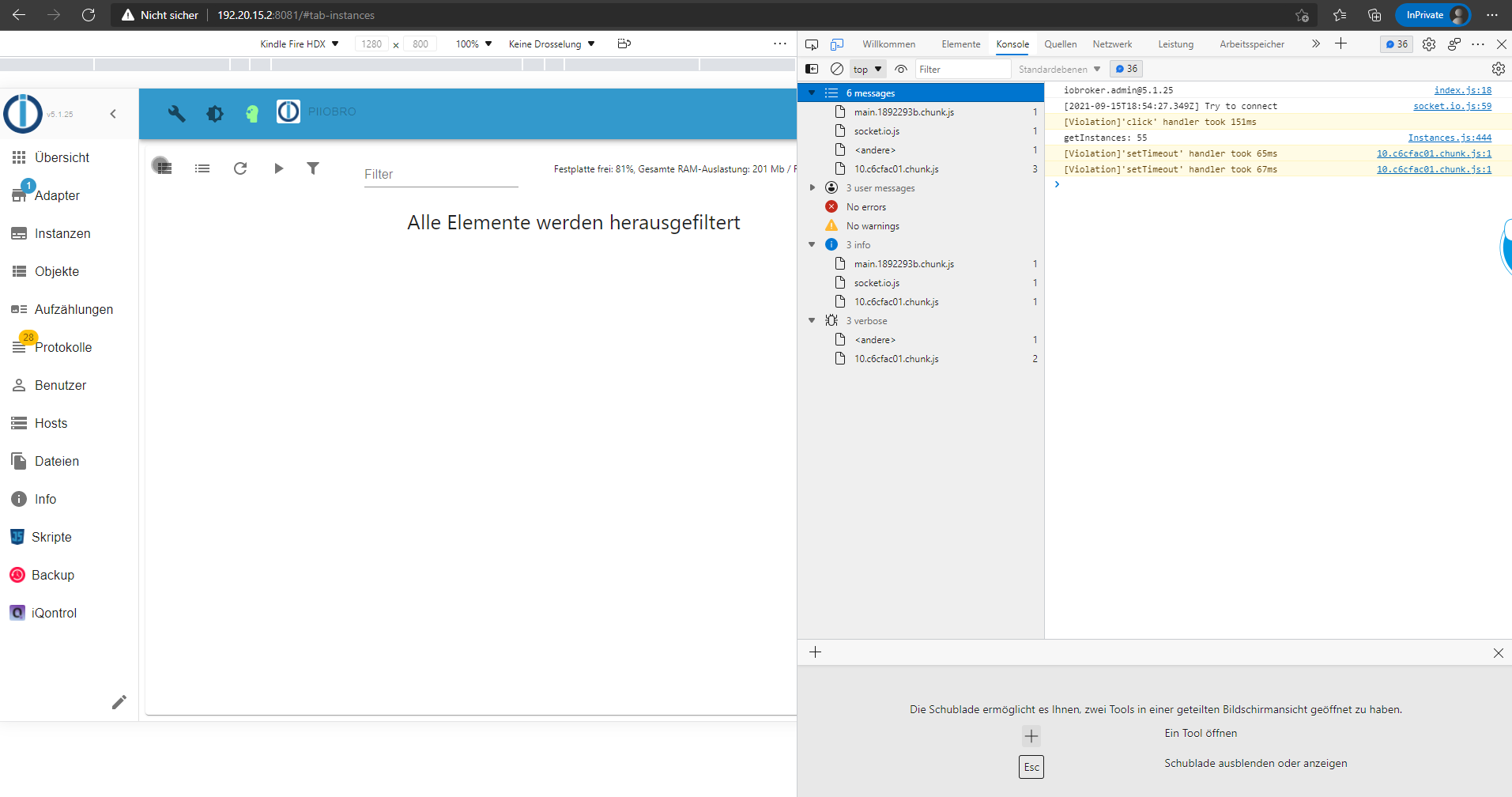 Instanzen: "Alle Elemente werden herausgefiltert" (angeblich) · Issue #1102 · ioBroker/ioBroker ...