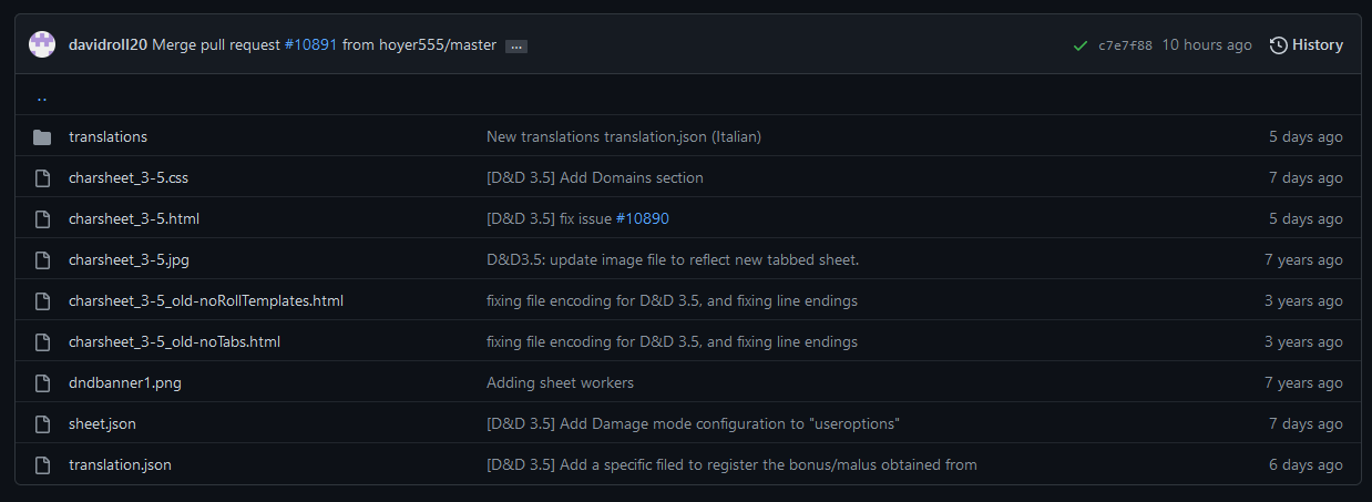 Dandd 35 Sheet Missing Charactersheet Attribute Andor Inconsistent Macros · Issue 10890