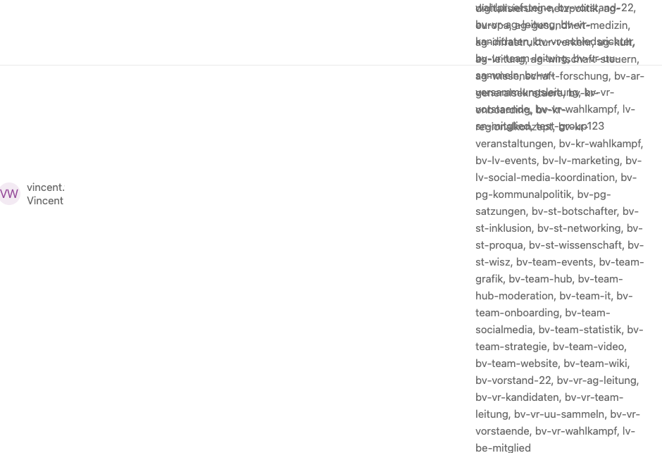 [Bug]: When a user is a member of a lot of groups, the row height does not adjust properly ...
