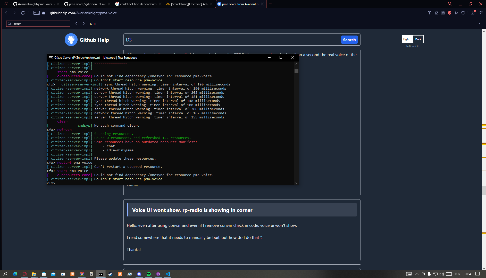 Erorr · Issue #214 · AvarianKnight/pma-voice · GitHub