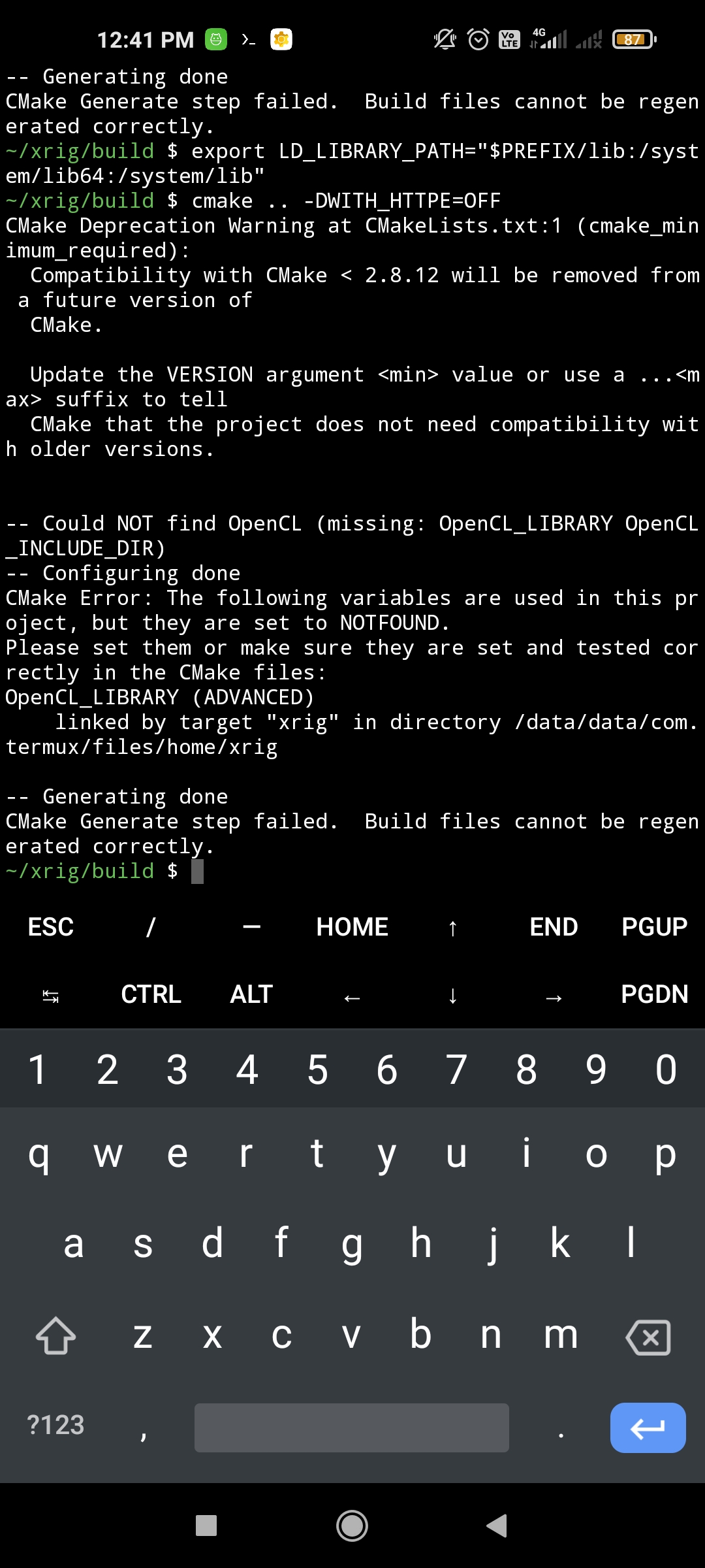 CANNOT LINK EXECUTABLE "cmake": · Issue #2148 · termux/termux-app · GitHub