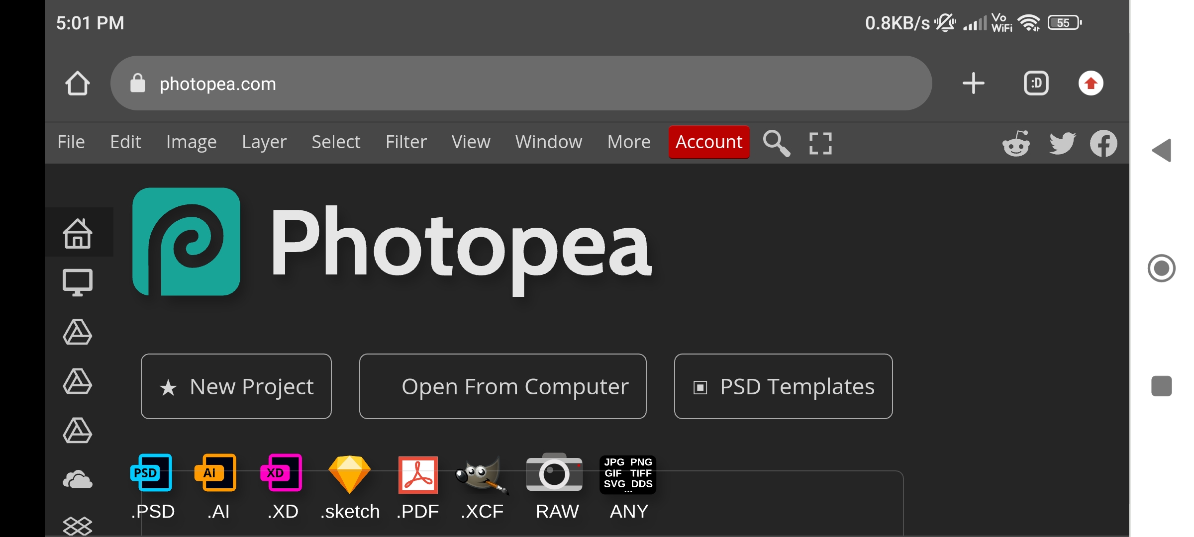 Request for android · Issue #4863 · photopea/photopea · GitHub