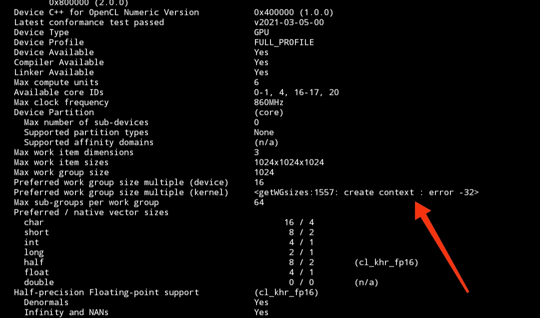clpeak, clinfo: clGetPlatformIDs (-1001) no platforms found (OpenCL issue) · Issue #13821 ...