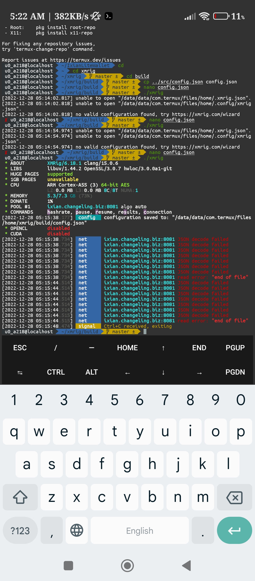 JSON decode failed · Issue #2557 · xmrig/xmrig · GitHub