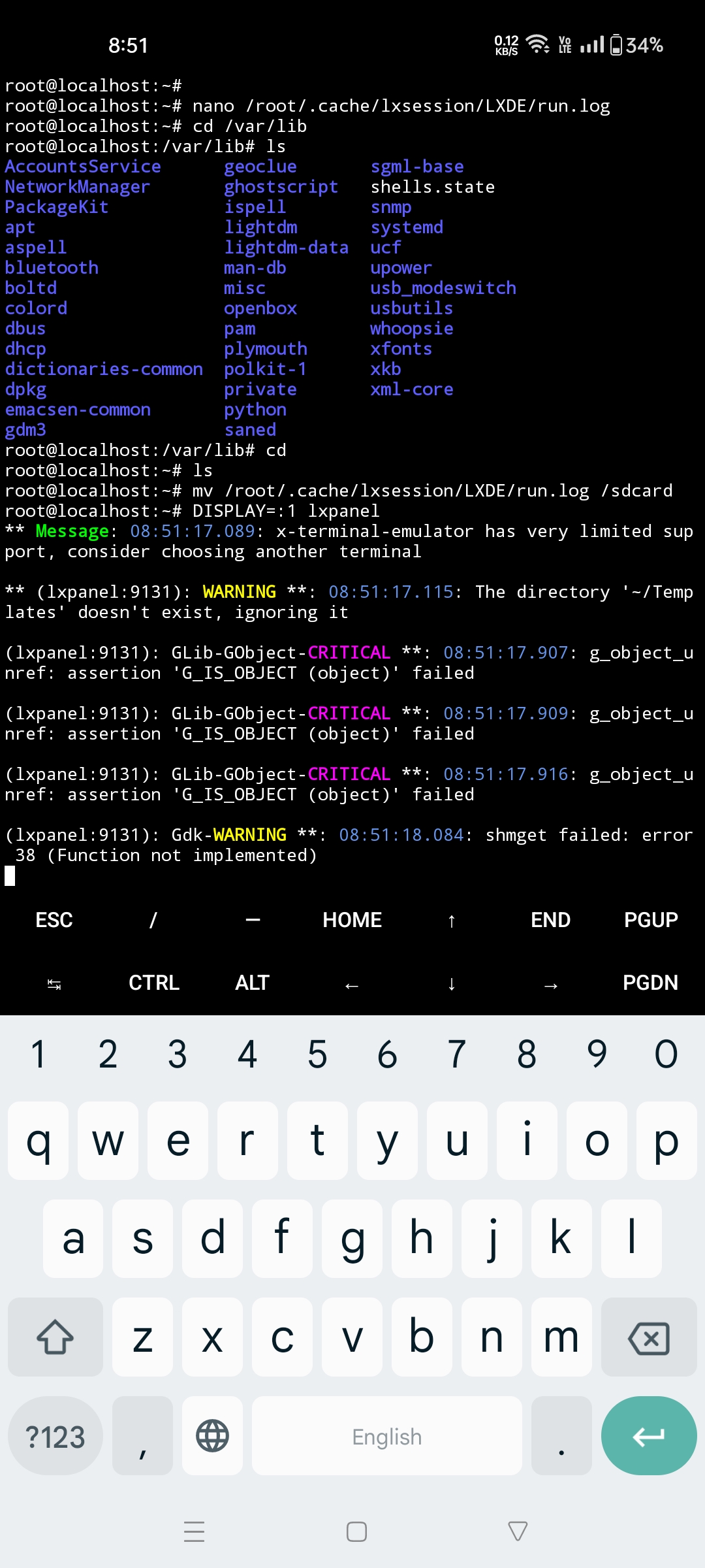 Proot-distro desktop environment issue with Android 13 · Issue #293 · termux/proot-distro · GitHub