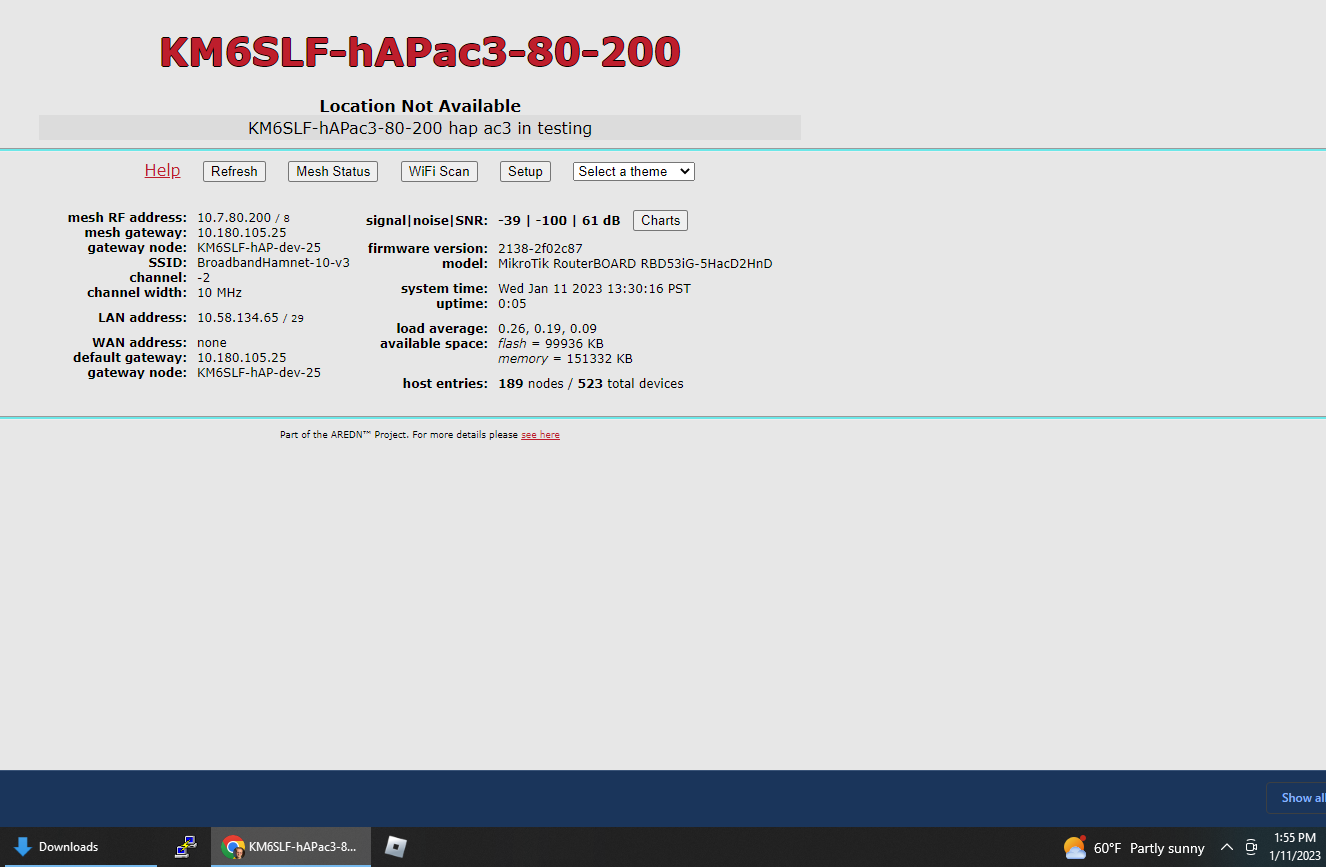 Issues w/ hAP AC3 Wireless · Issue #636 · aredn/aredn · GitHub