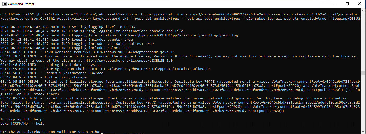 Repeated crash and corruption on Windows · Issue #3858 · Consensys/teku · GitHub