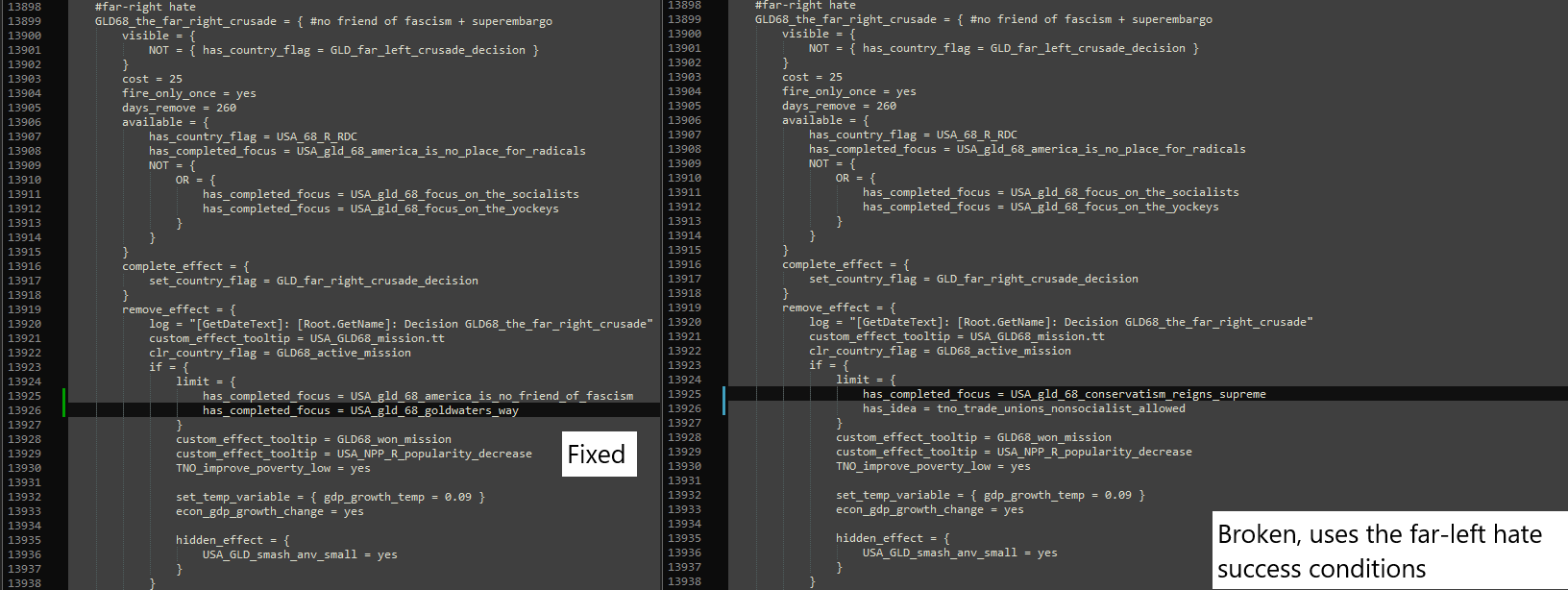 USA - Goldwater Presidency - Fight Fascism decision has wrong success parameters · Issue #1997 ...