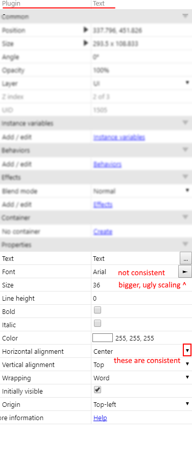 Very tiny cosmetic issue about the text object · Issue #1069 · Scirra/Construct-bugs · GitHub