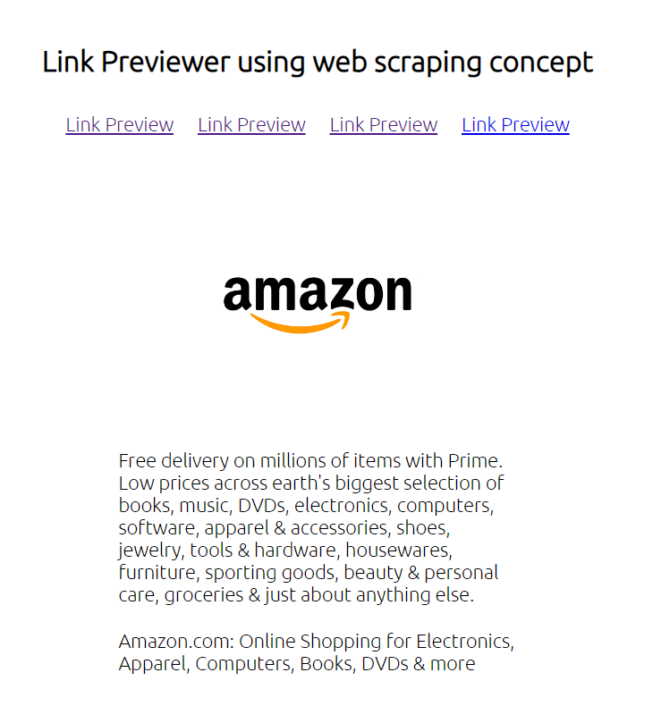 GitHub - RishiPratap/link-previewer: URL meta data previewer