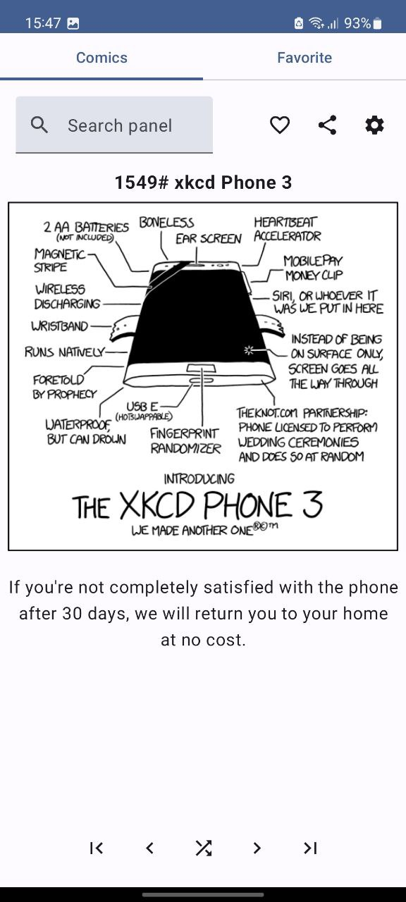 Github Paulmak Del Xkcd Mobile App Mobile Application For Xkcd Comics